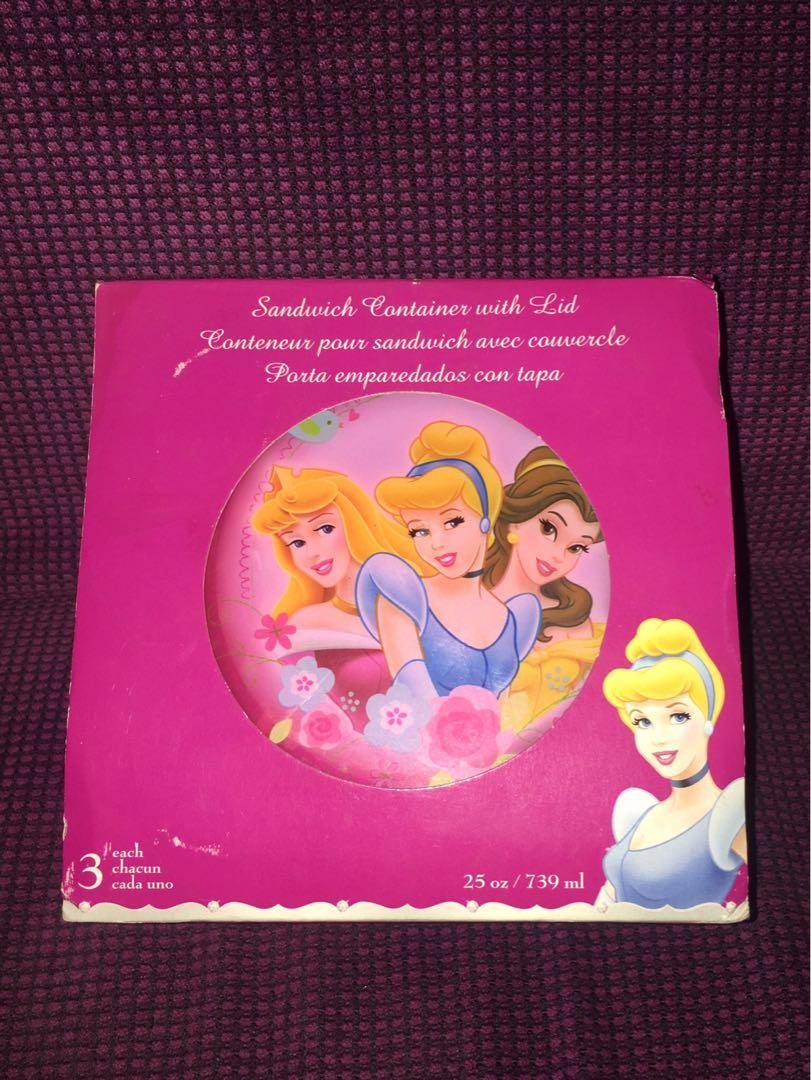 Disney Princesses Sandwich Container w/ Lid, Babies & Kids, Nursing ...