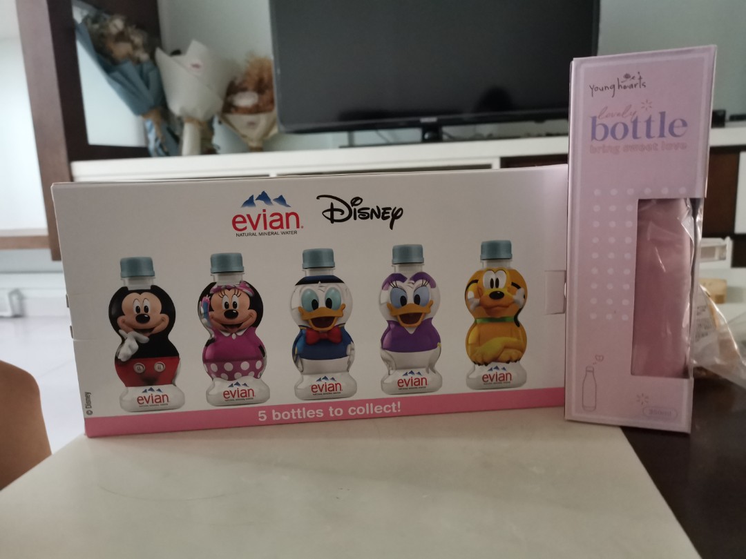 Evian Disney collection + 350ml thermal flask, Furniture & Home Living ...
