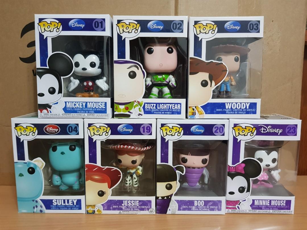 Funko Pop: Classic Disney (Mickey / Toy Story / Monster Inc.), Hobbies ...