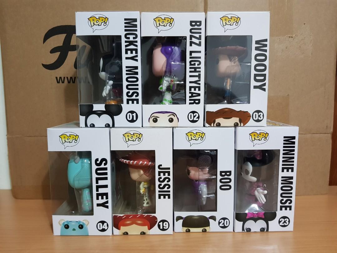 Funko Pop: Classic Disney (Mickey / Toy Story / Monster Inc.), Hobbies ...