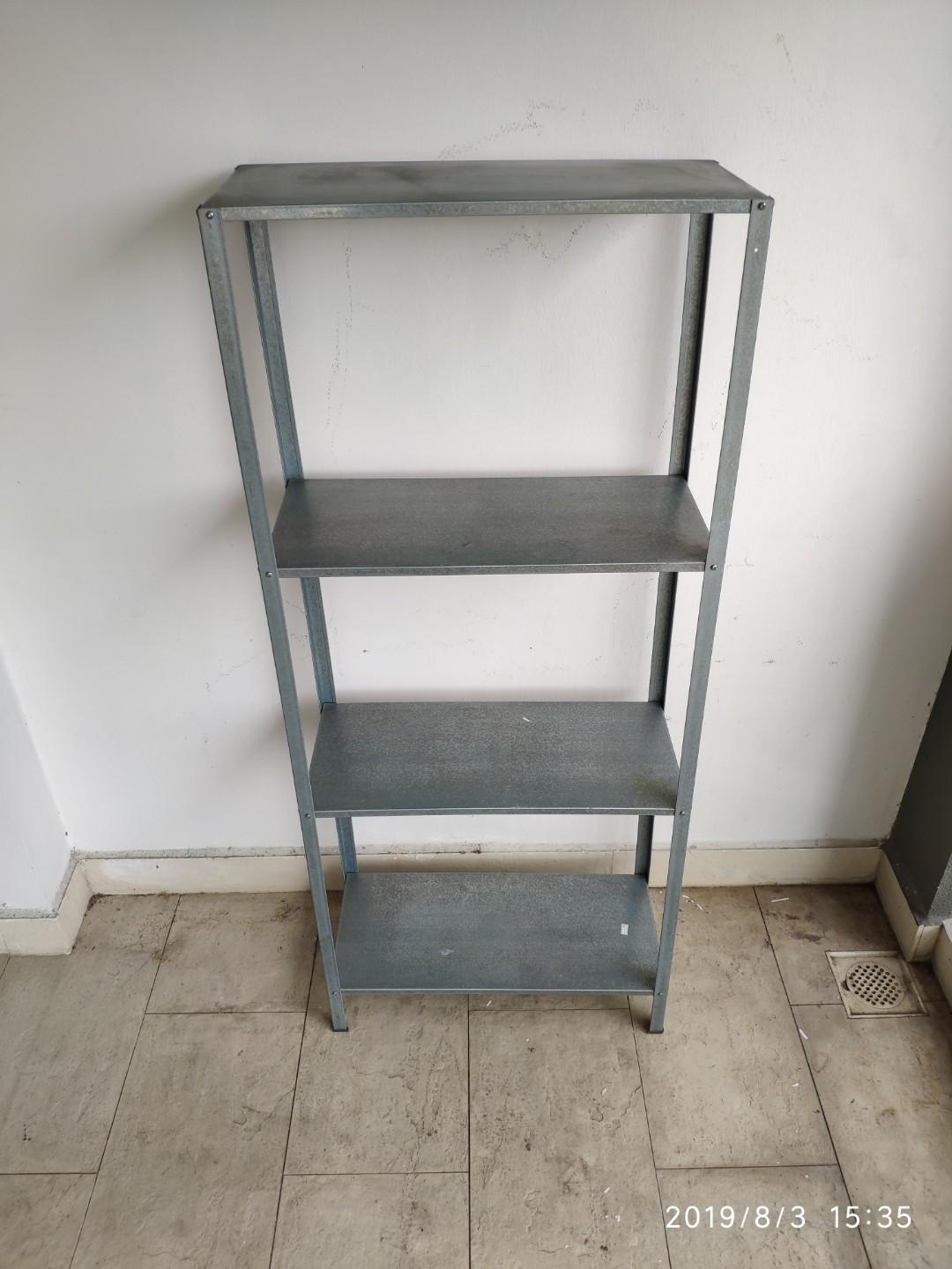 IKEA stainless metal Shelf/rack, Furniture & Home Living, Furniture ...