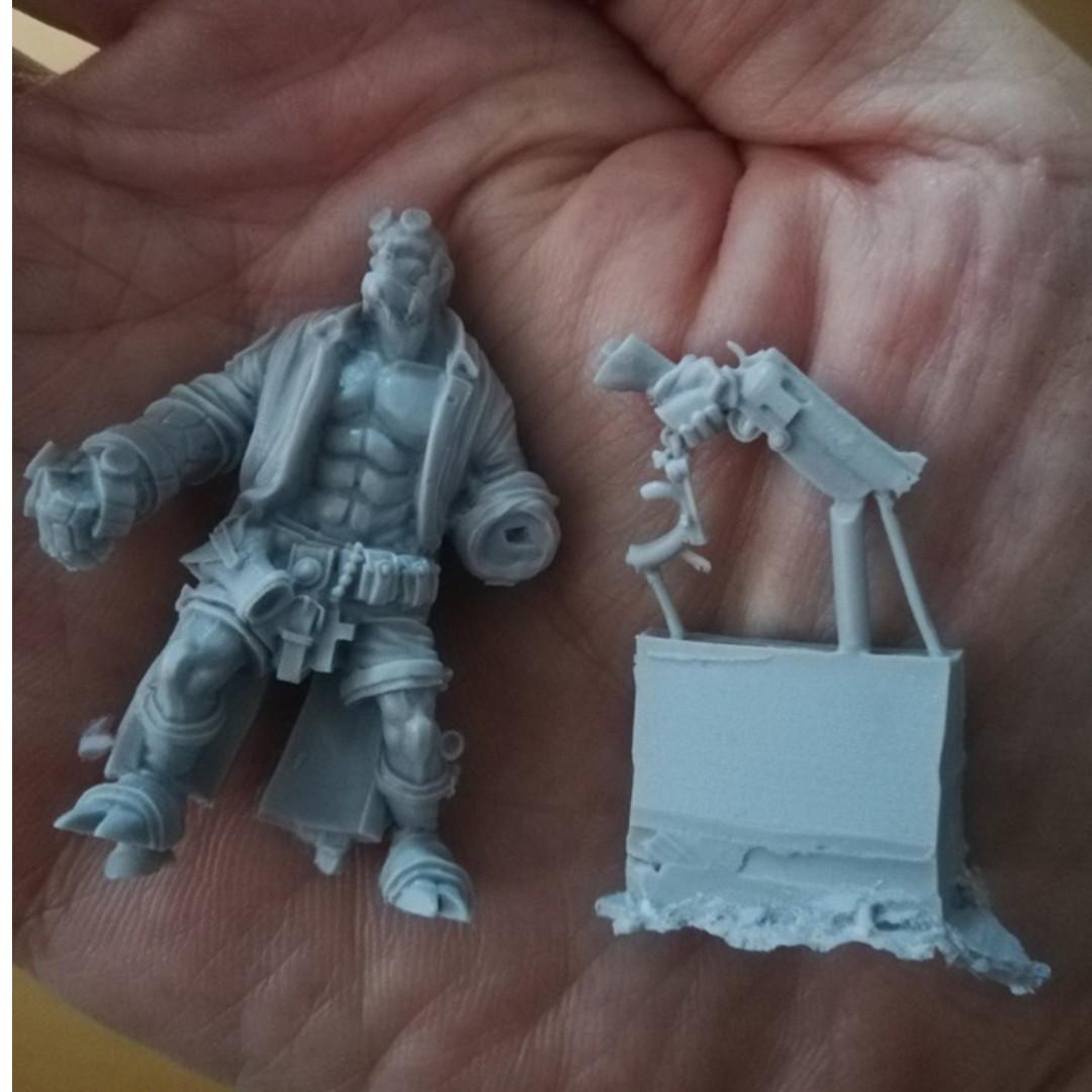 Let's Paint Miniatures Module 2.1 Hellboy Paint Set & Resin Model ...