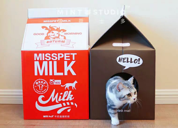 cat scratch board house box, Pet Supplies, Homes & Other Pet ...