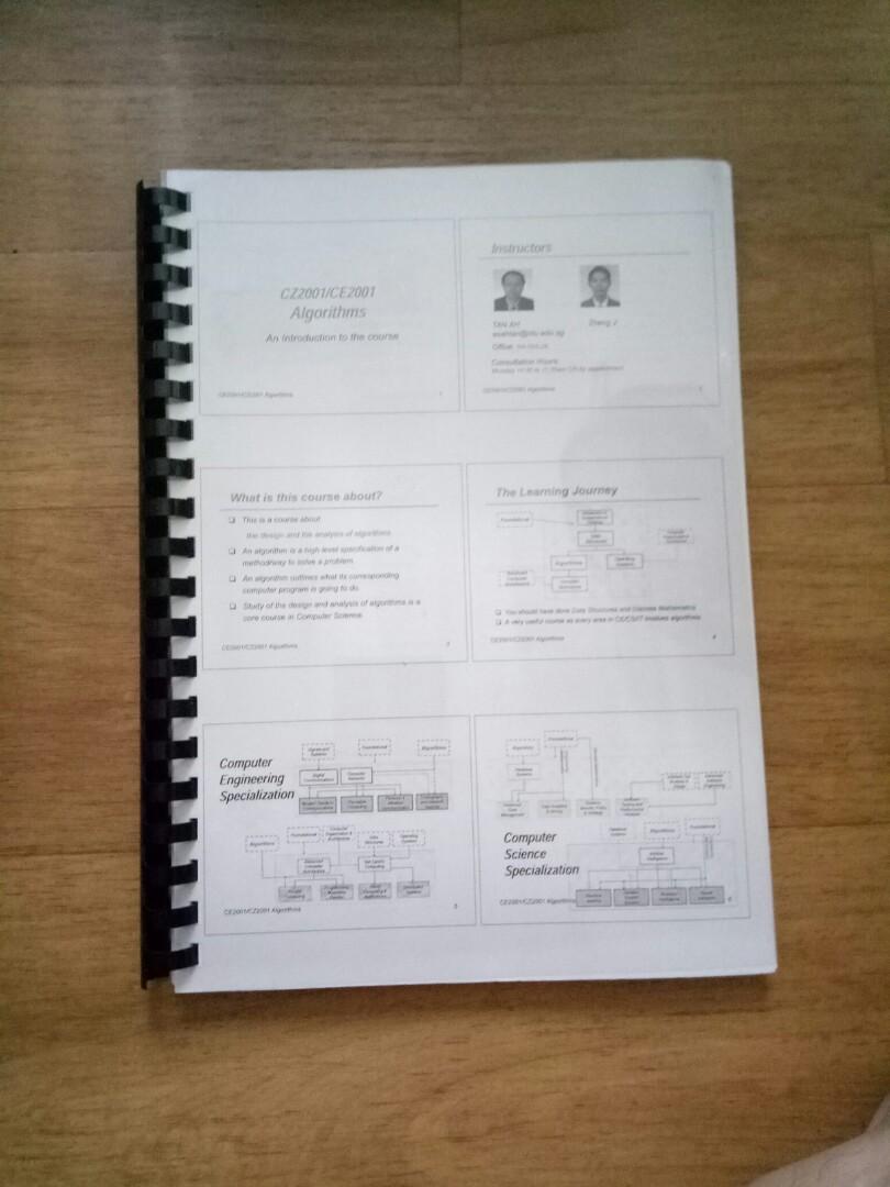 NTU Computer Science Year 2 Lecture Notes, Hobbies & Toys, Books ...