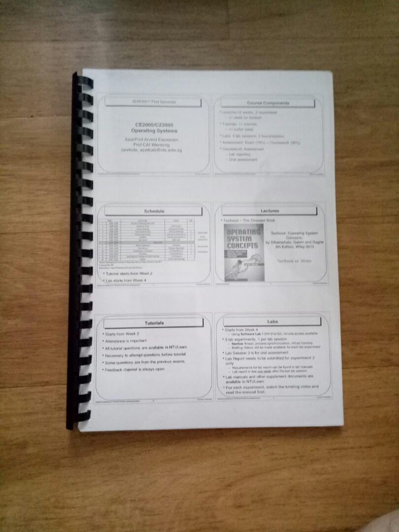 NTU Computer Science Year 2 Lecture Notes, Hobbies & Toys, Books ...