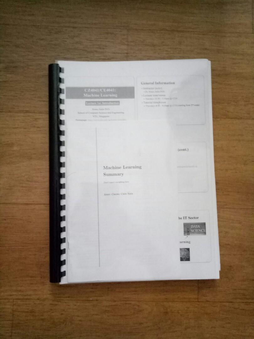 NTU Computer Science Year 4 Lecture Notes, Hobbies & Toys, Books ...