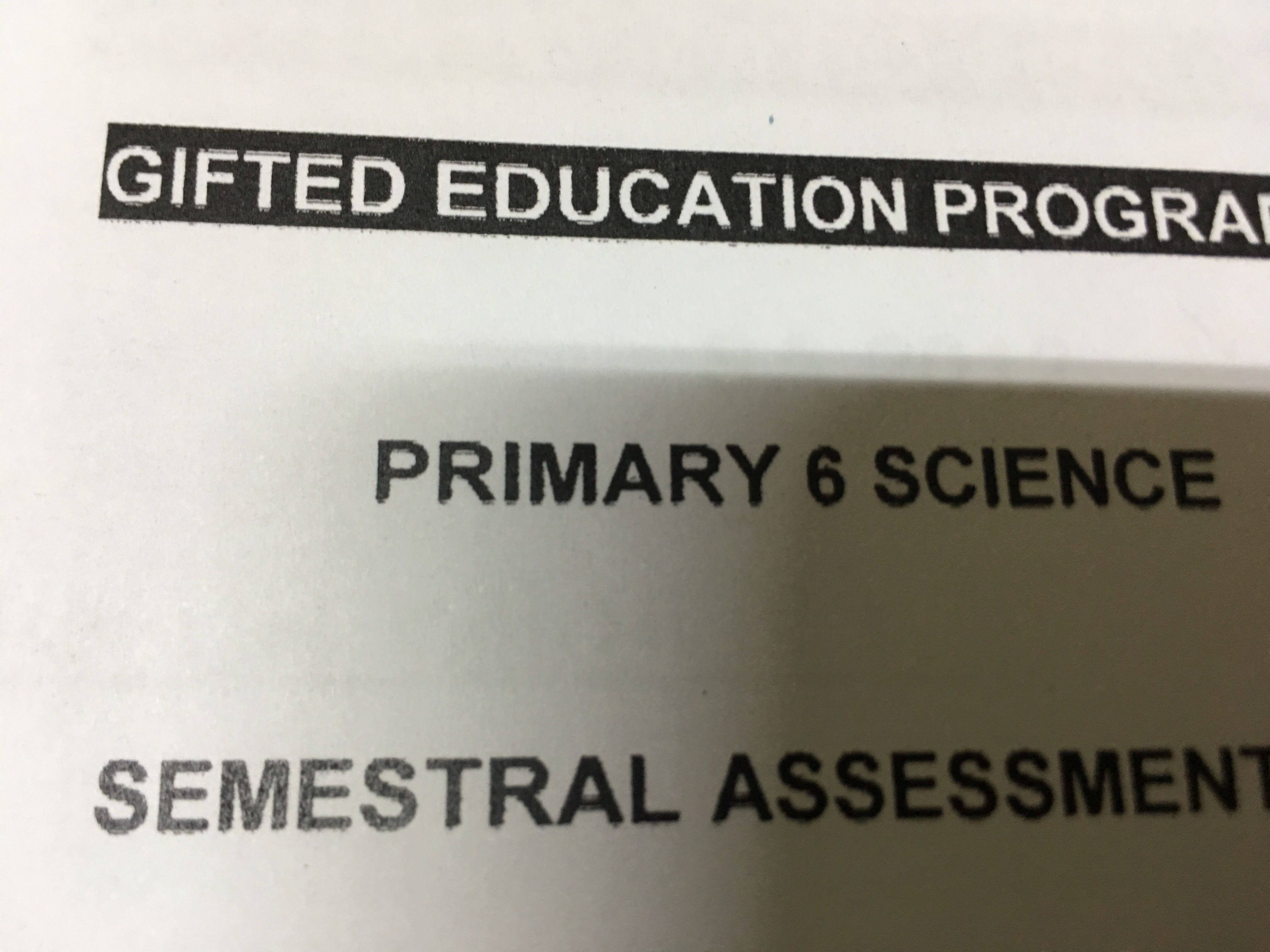 P6 GEP Science exam paper / test paper, Hobbies & Toys, Books ...