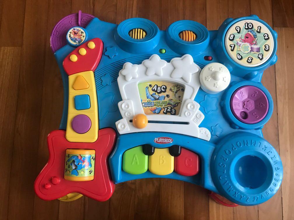 Playskool rocktivity musical table (piano, drum, guitar), Babies & Kids ...