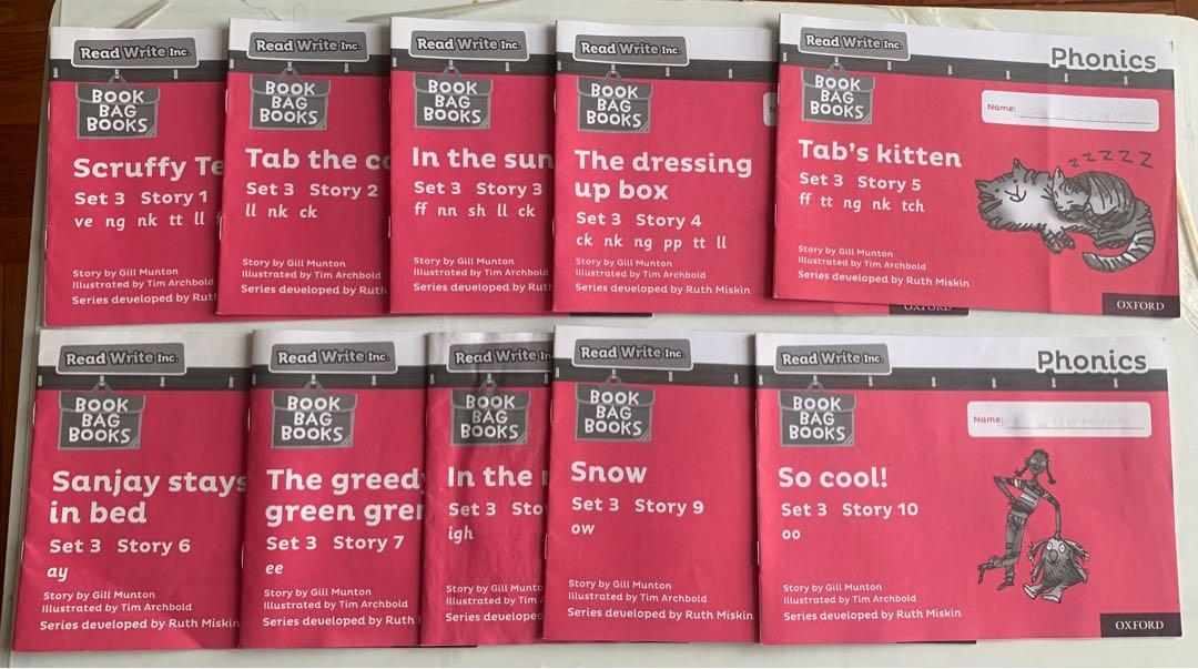 Read Write Inc. Oxford RWI phonics Red set 3 - 10 books, 興趣及遊戲, 書本 & 文具 ...