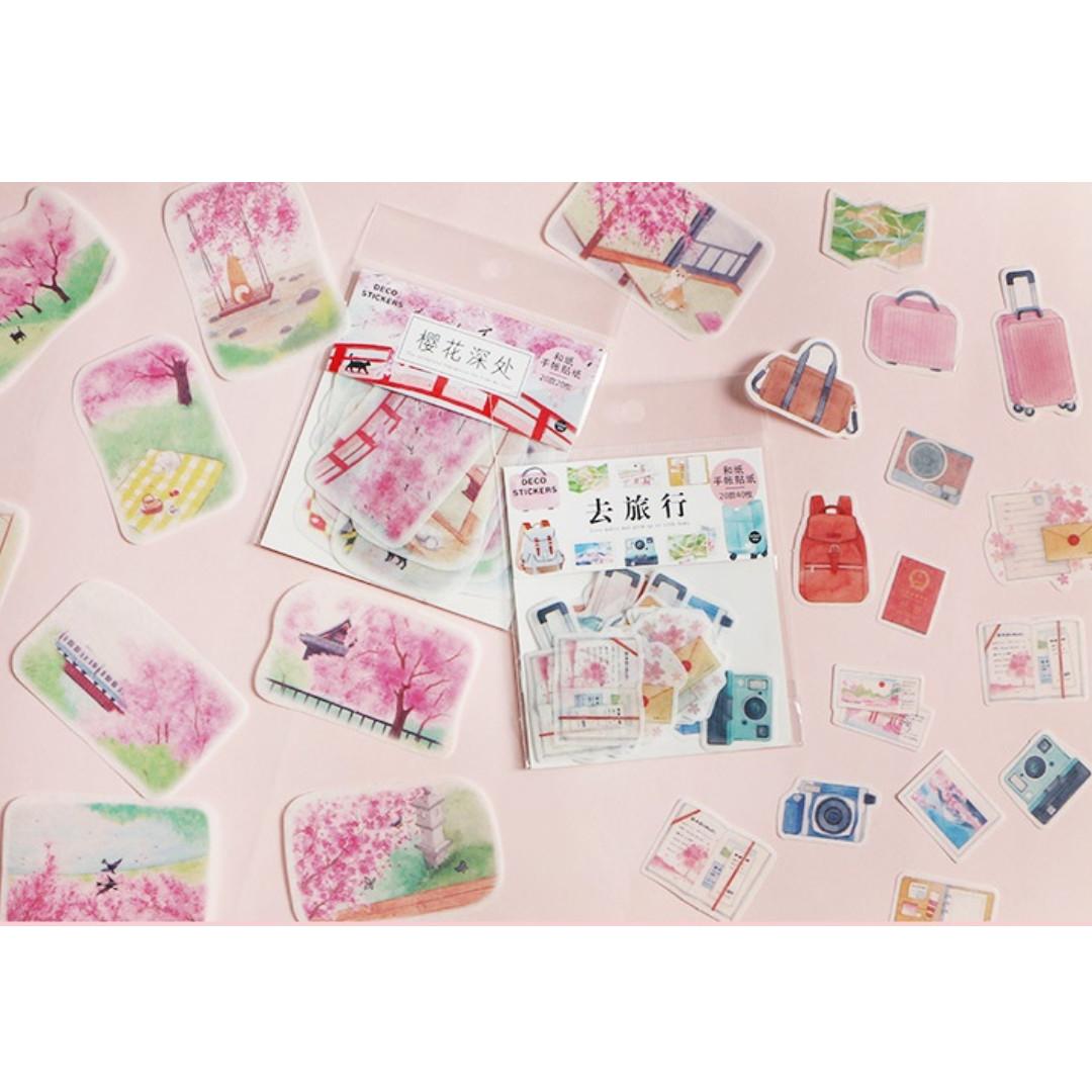 Sakura [Let's Travel] Stickers Pack By Infeel.Me, Hobbies & Toys ...
