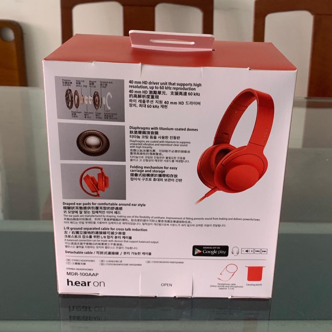 Sony - Hear On Stereo Headphones With Inline Remote And Mic - MDR ...