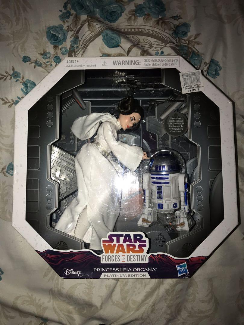 Star Wars Forces of Destiny: Princess Leia with R2-D2 (Platinum Edition ...