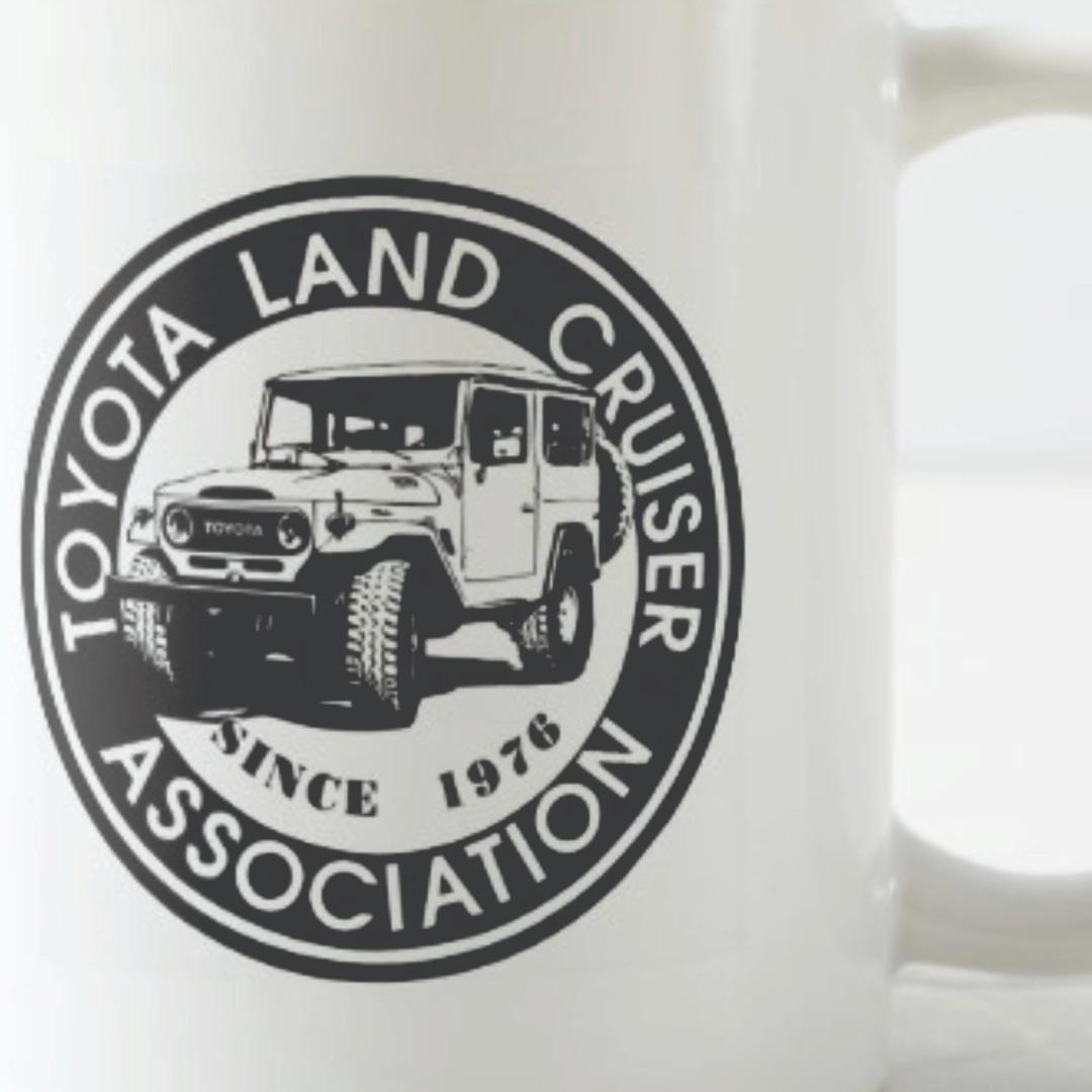 Toyota Land Cruiser Association Coffee Mug Glass Cup, Furniture & Home ...