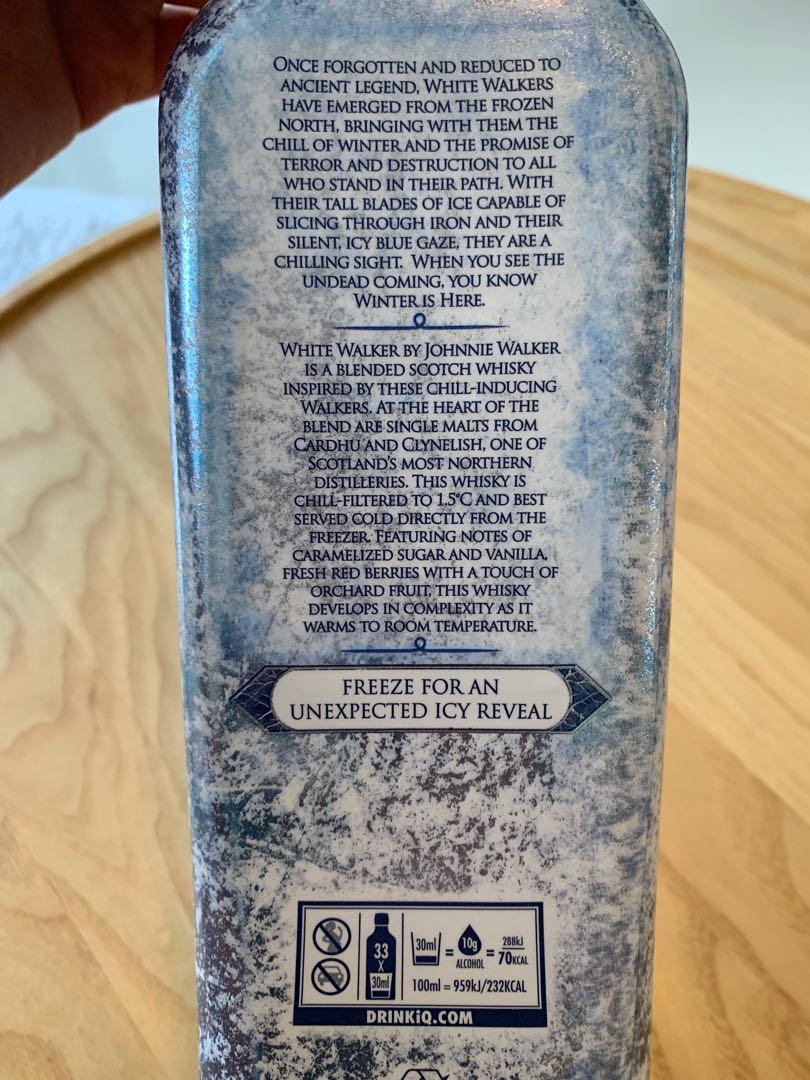 Limited Edition GOT White Walker by Johnnie Walker whisky (1 litre ...