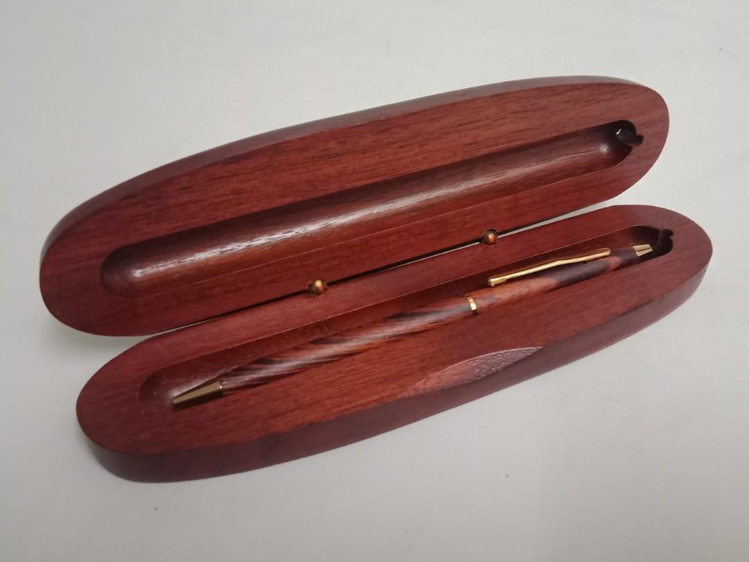 Wooden Pen Box With Ball Pen, Hobbies & Toys, Stationery & Craft, Craft ...