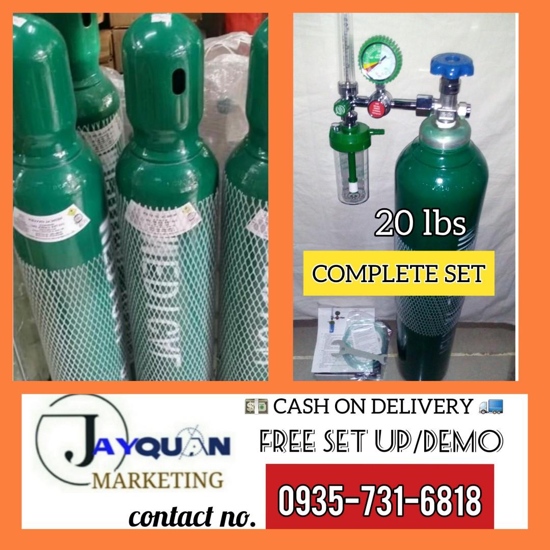 20lbs COMPLETE SET with Regulator medical oxygen tank, Beauty ...