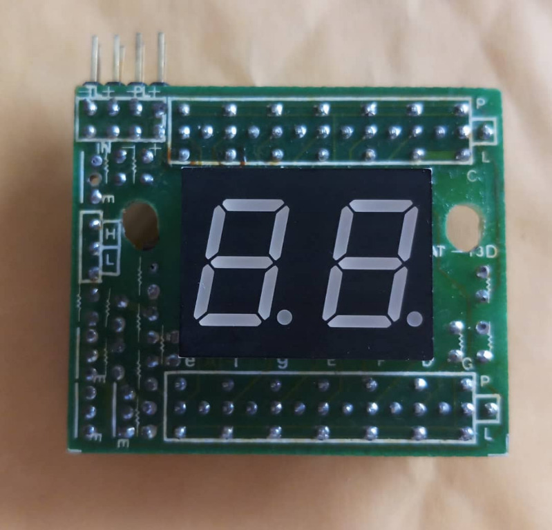 2digit, 7segment display unit on pcb, Computers & Tech, Parts ...