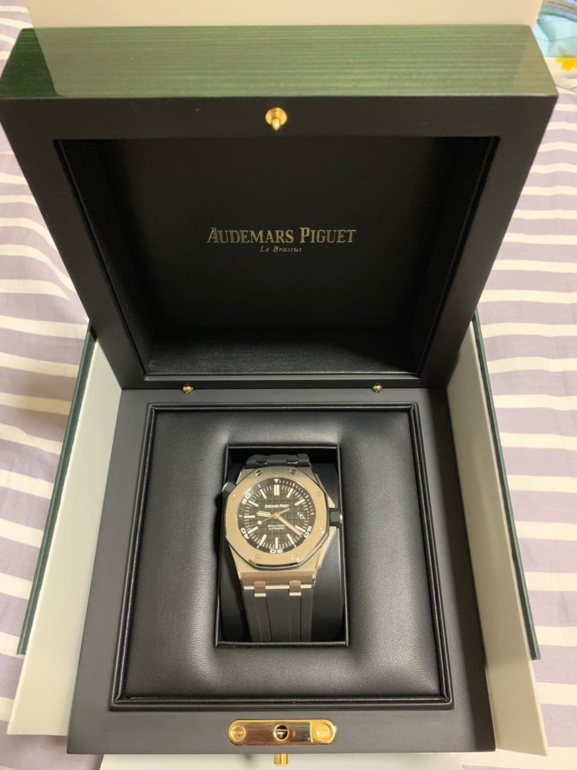 AP 15710st Diver 黑面, 名牌, 手錶 - Carousell