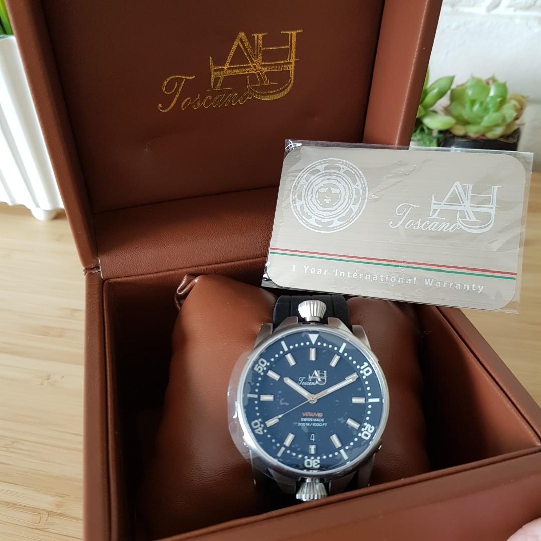 APH Toscano Swiss Made dual crown Vesuvio Dive Watch, Mobile Phones ...