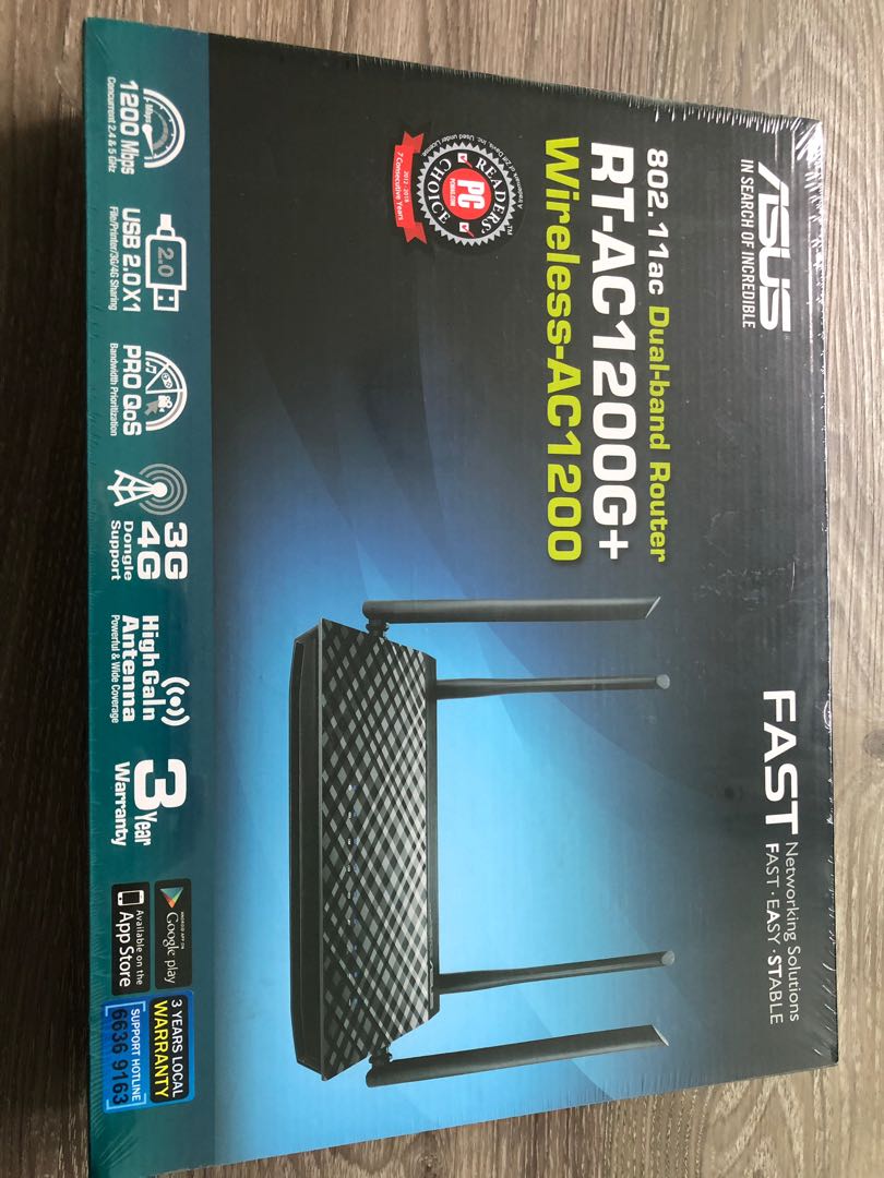 Asus Dual-band Router (RT-AC 1200G+), Computers & Tech, Parts ...