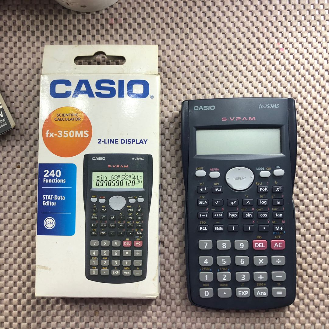 casio fx-350ms scientific calculator, Computers & Tech, Office ...