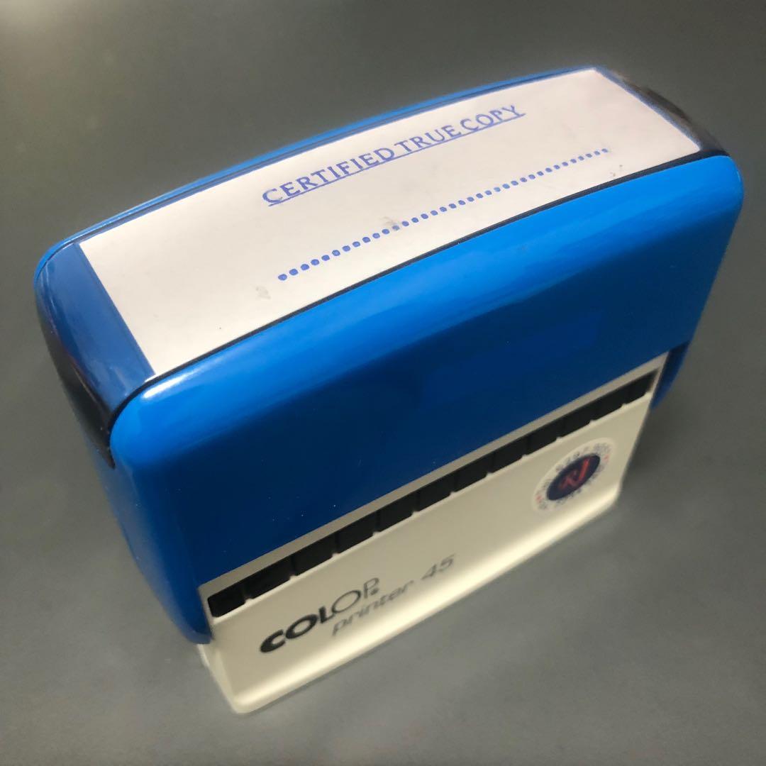 “Certified True Copy” Self Inking Stamp / Chop, Everything Else on ...