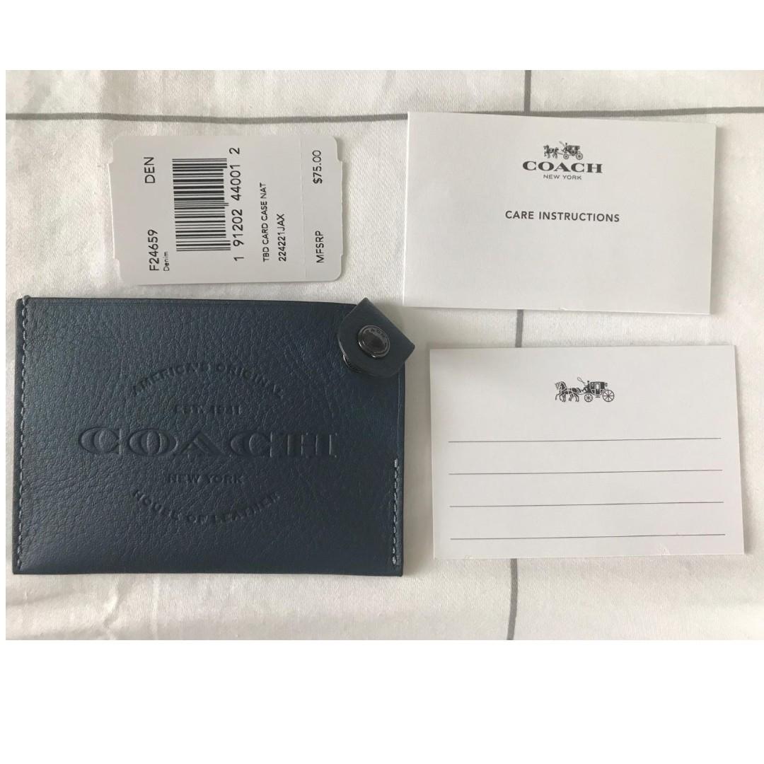 Coach Card Case, Men's Fashion, Watches & Accessories, Wallets & Card ...