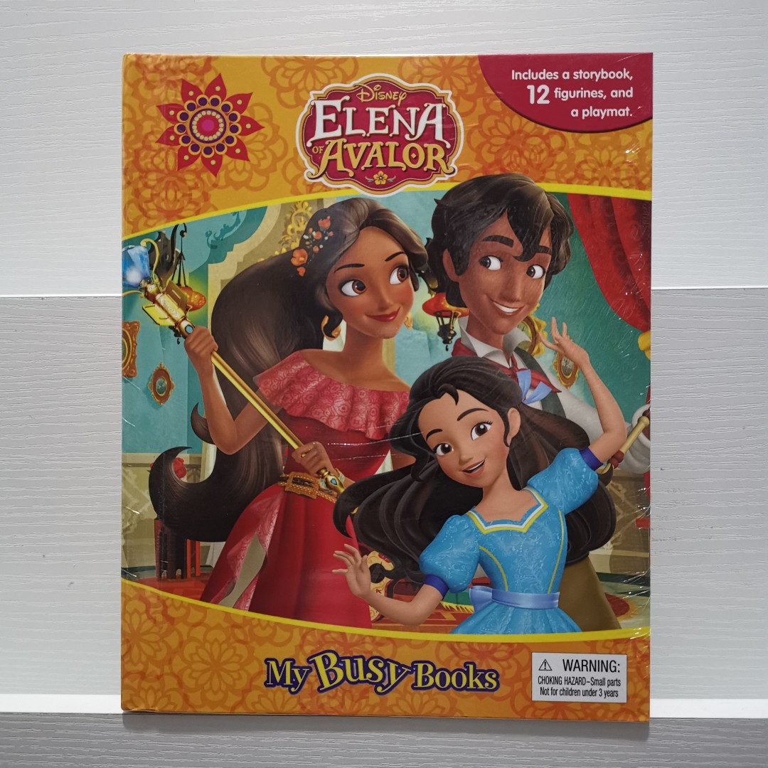 Disney Elena of Avalor My Busy Books Story Book with Toy Figures + Play ...
