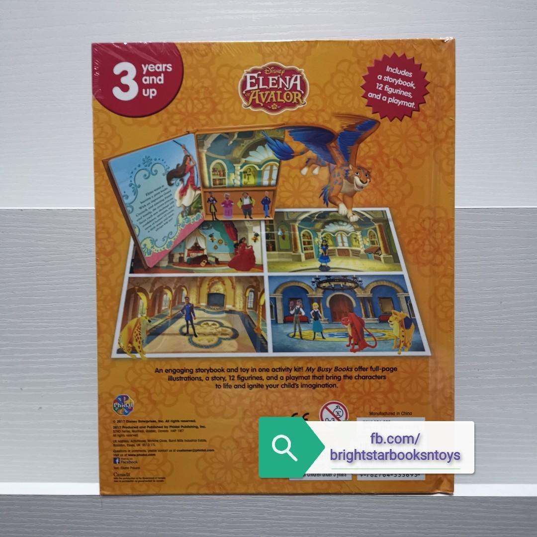 Disney Elena of Avalor My Busy Books Story Book with Toy Figures + Play ...