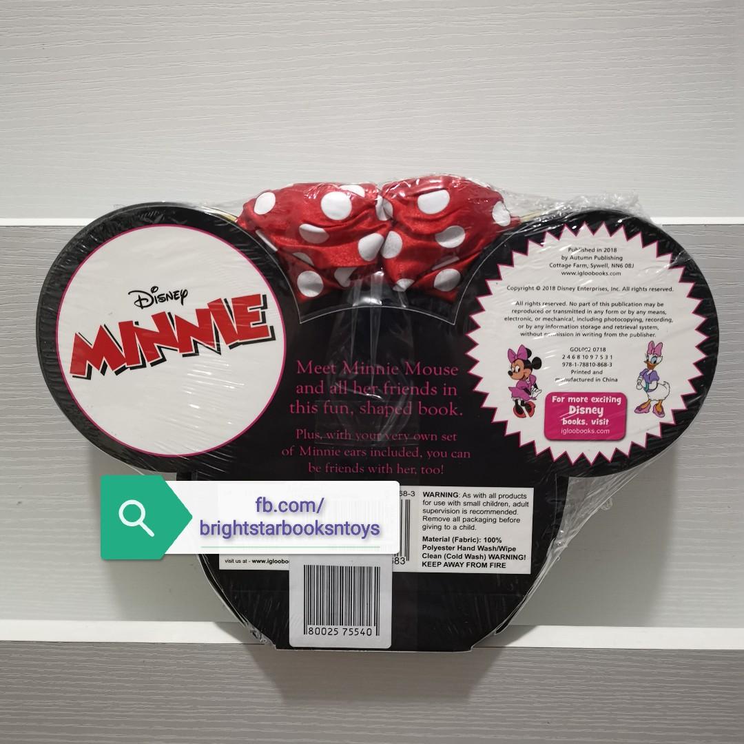 Disney Minnie Mouse Magical Ears Storytime Book and Headband, Hobbies ...