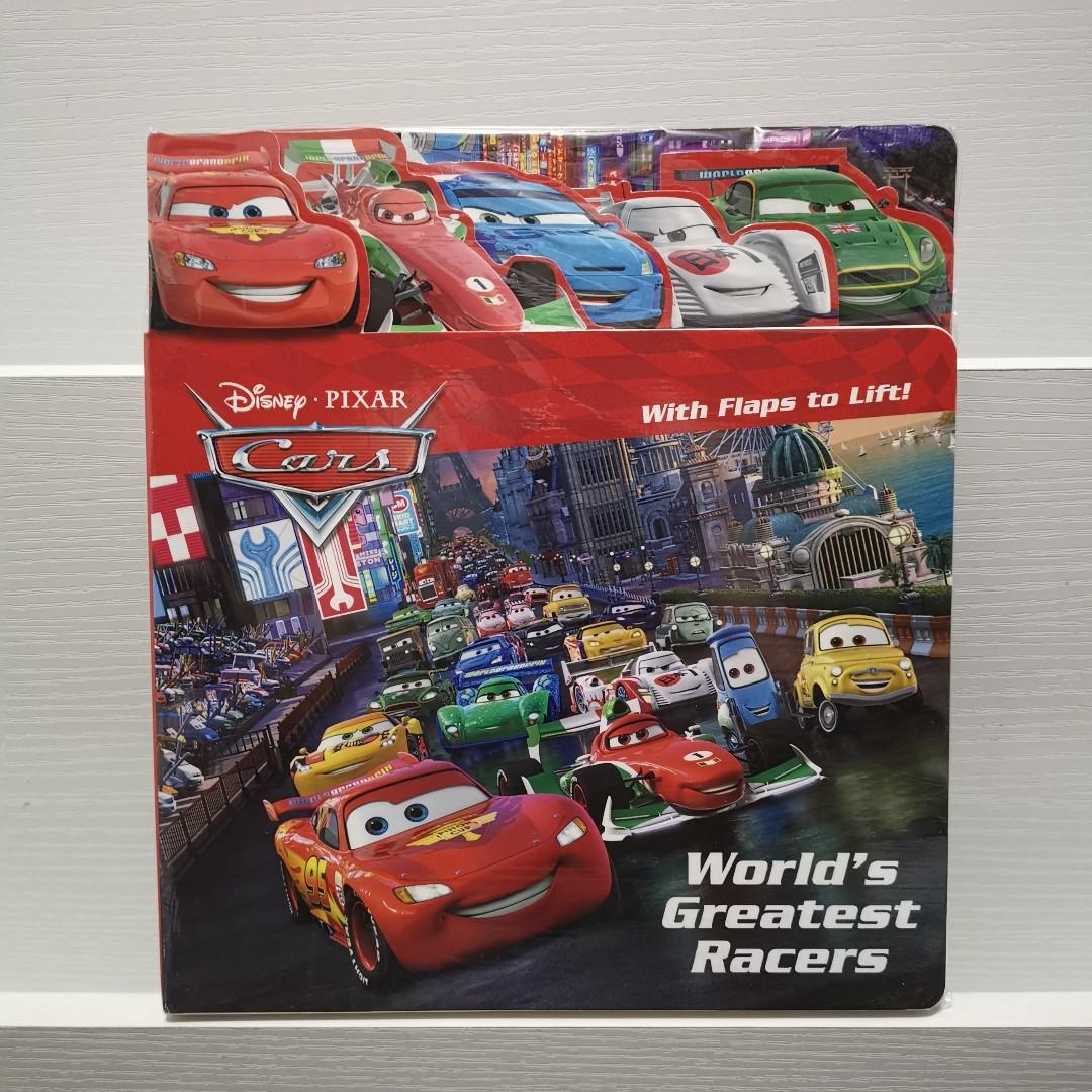 Disney Pixar Cars World's Greatest Racers Board Book, Hobbies & Toys ...