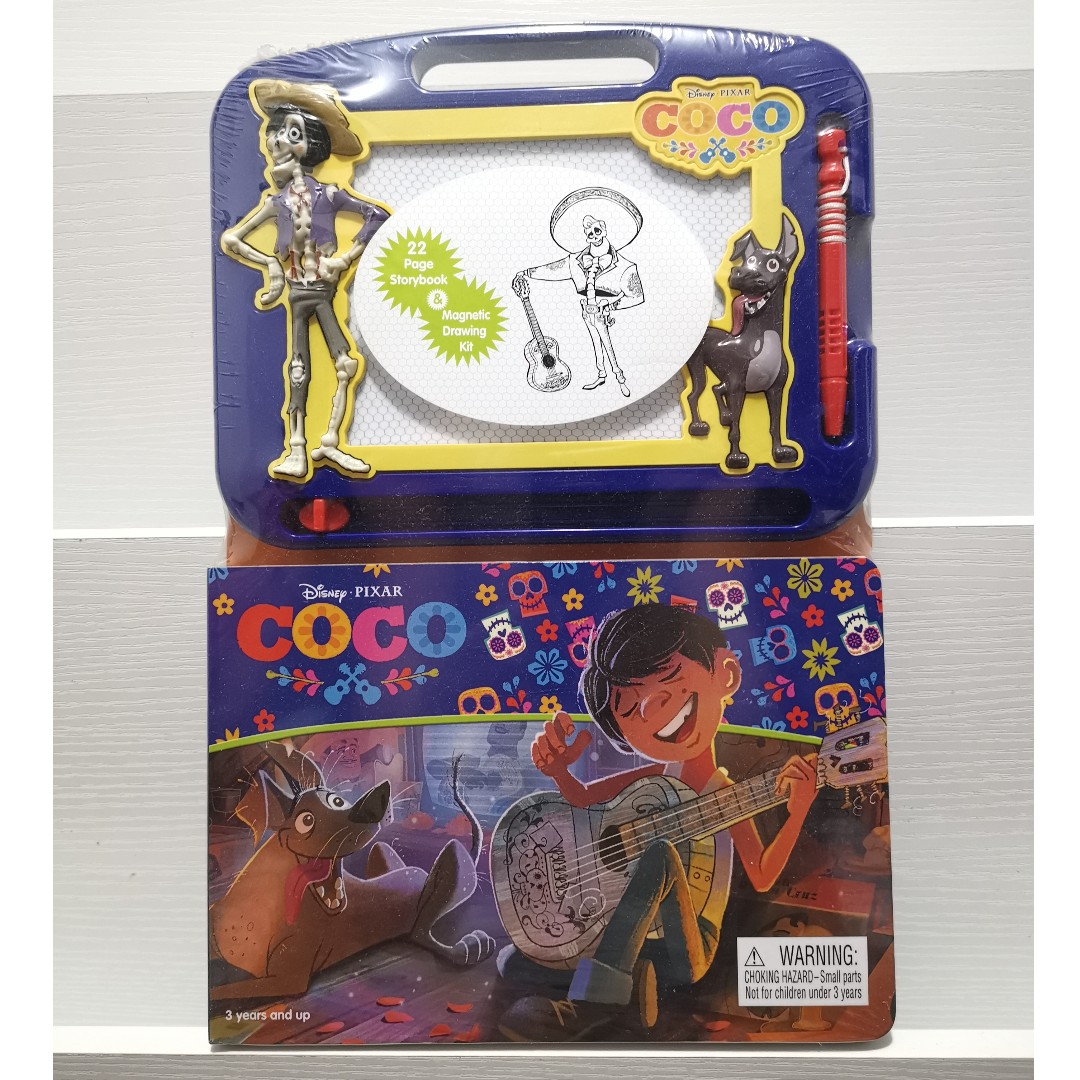 Disney Pixar Coco Story Book & Magnetic Drawing Kit, Hobbies & Toys ...