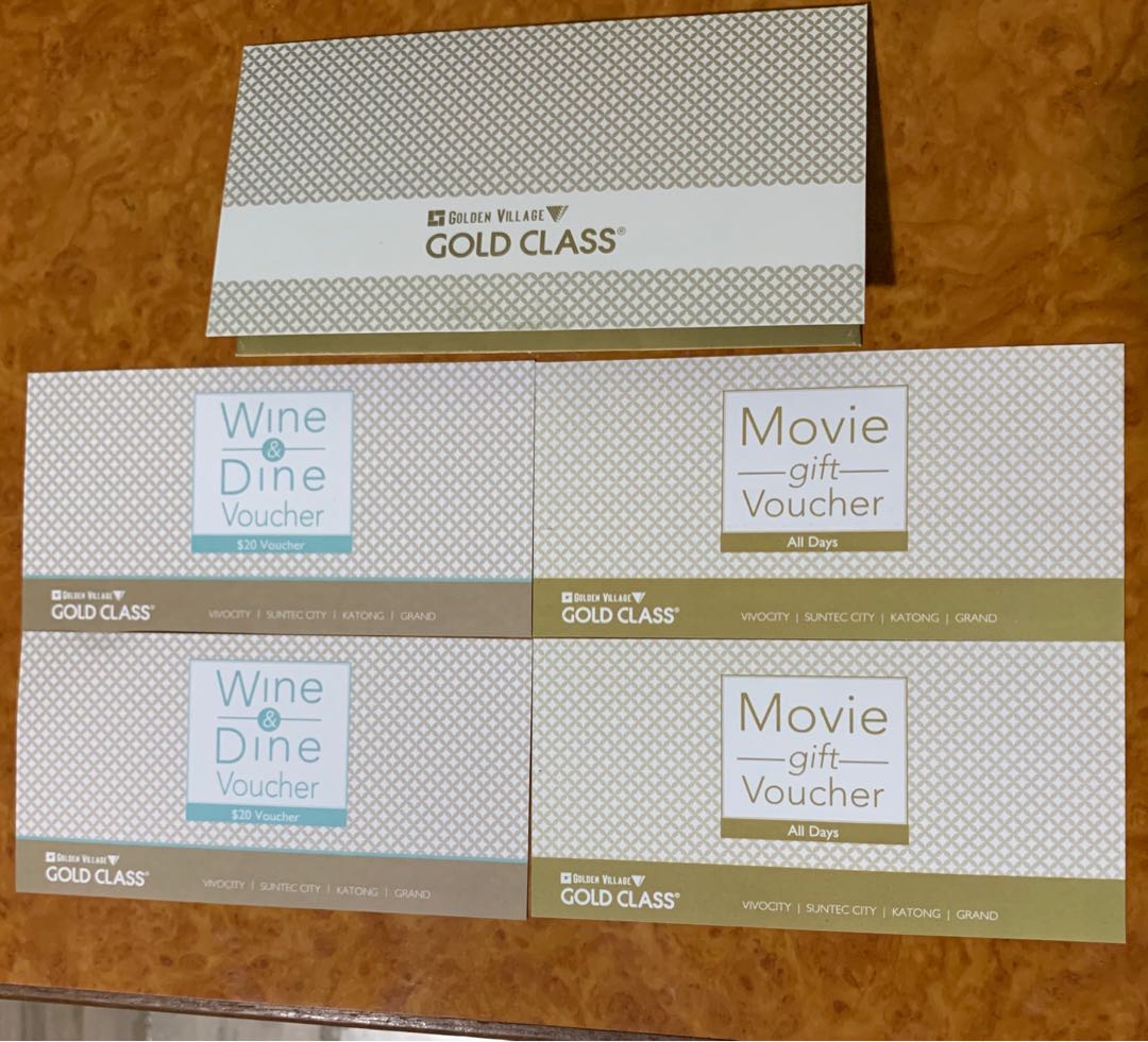 GV GOLD CLASS TICKET WITH DINE VOUCHER, Tickets & Vouchers, Vouchers on ...