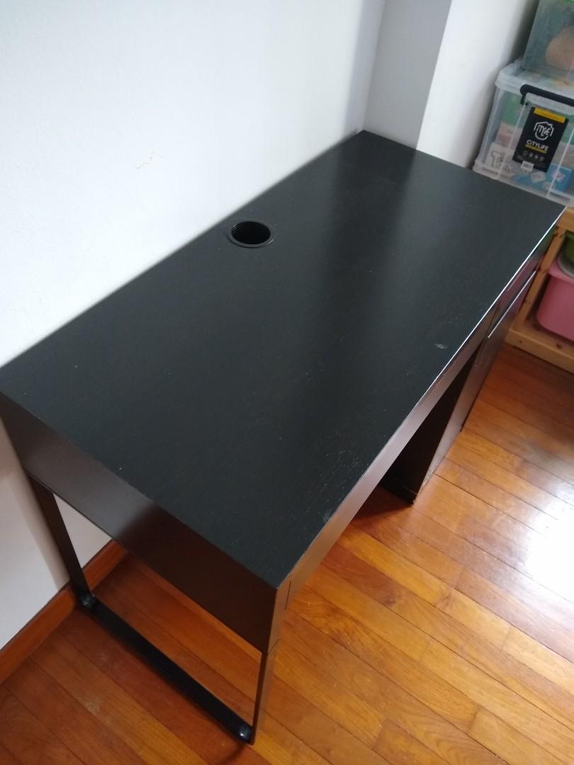 Ikea Micke black study table, Furniture & Home Living, Furniture, Tables & Sets on Carousell