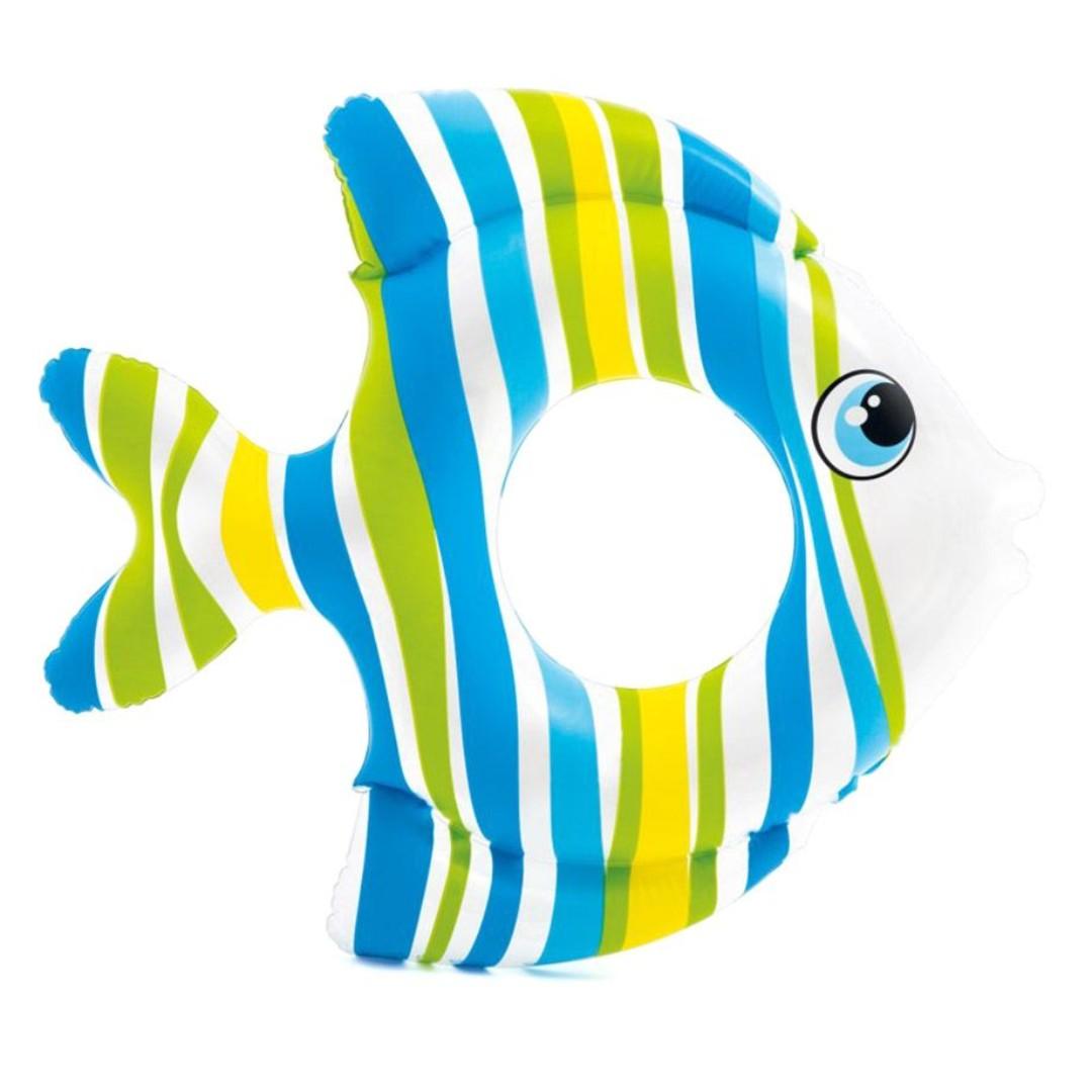 Intex Tropical Fish Inflatable Swim Ring Blue/Green/Yellow, Sports ...