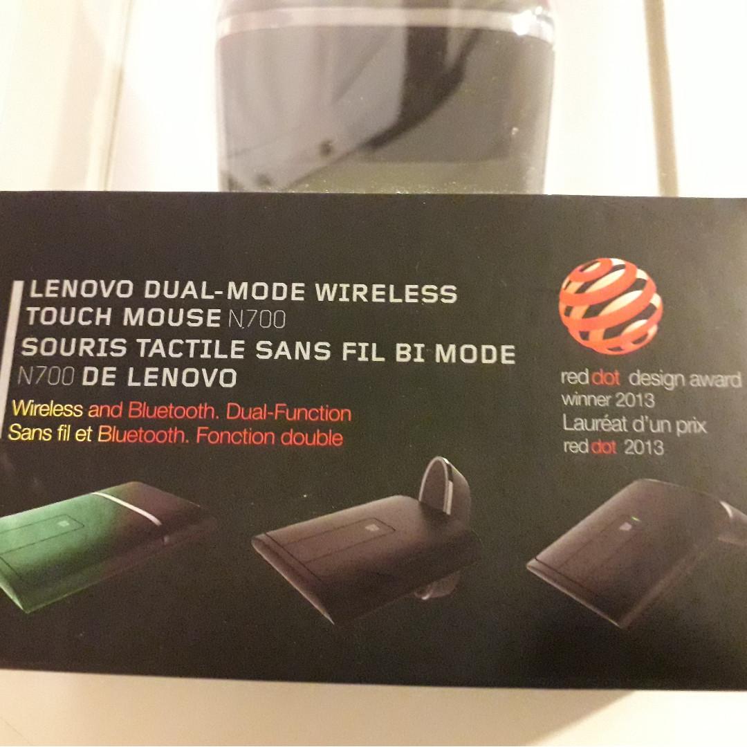 Lenovo N700 dual mode Bluetooth and Wireless Touch Mouse Laser Pointer ...