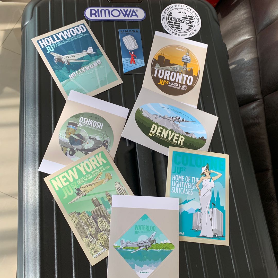 Luggage Stickers Travel Design for Rimowa Luggage, Hobbies & Toys ...