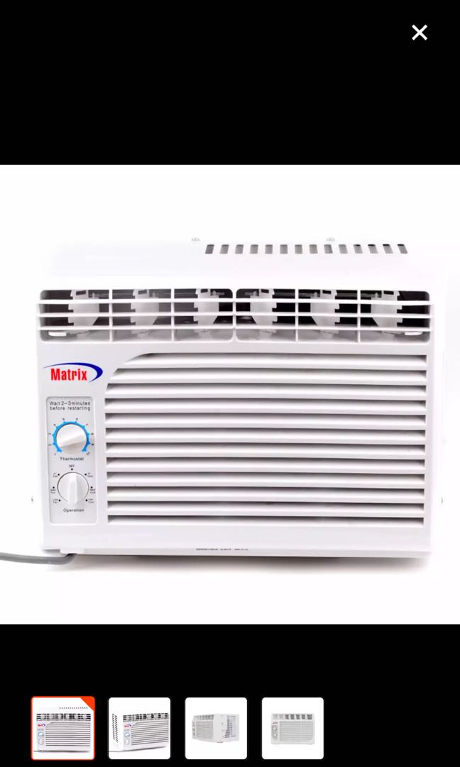 Matrix Aircon Window Type 0.6hp, TV & Home Appliances, Air Conditioning ...