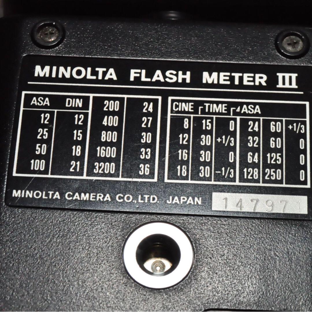 Minolta flash meter iii, Photography, Photography Accessories, Flashes ...