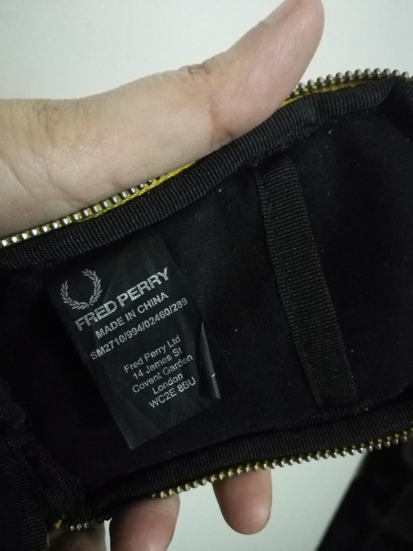 Original Fred Perry pouch, Men's Fashion, Watches & Accessories ...