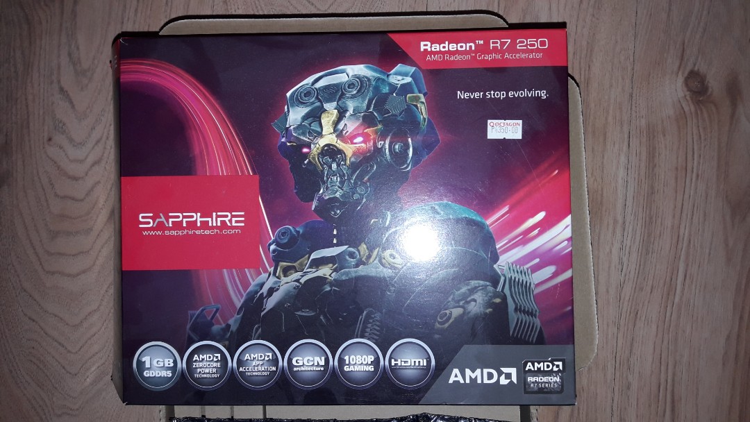 Sapphire AMD Radeon R7 250 Graphics Card (GPU) , Computers & Tech ...