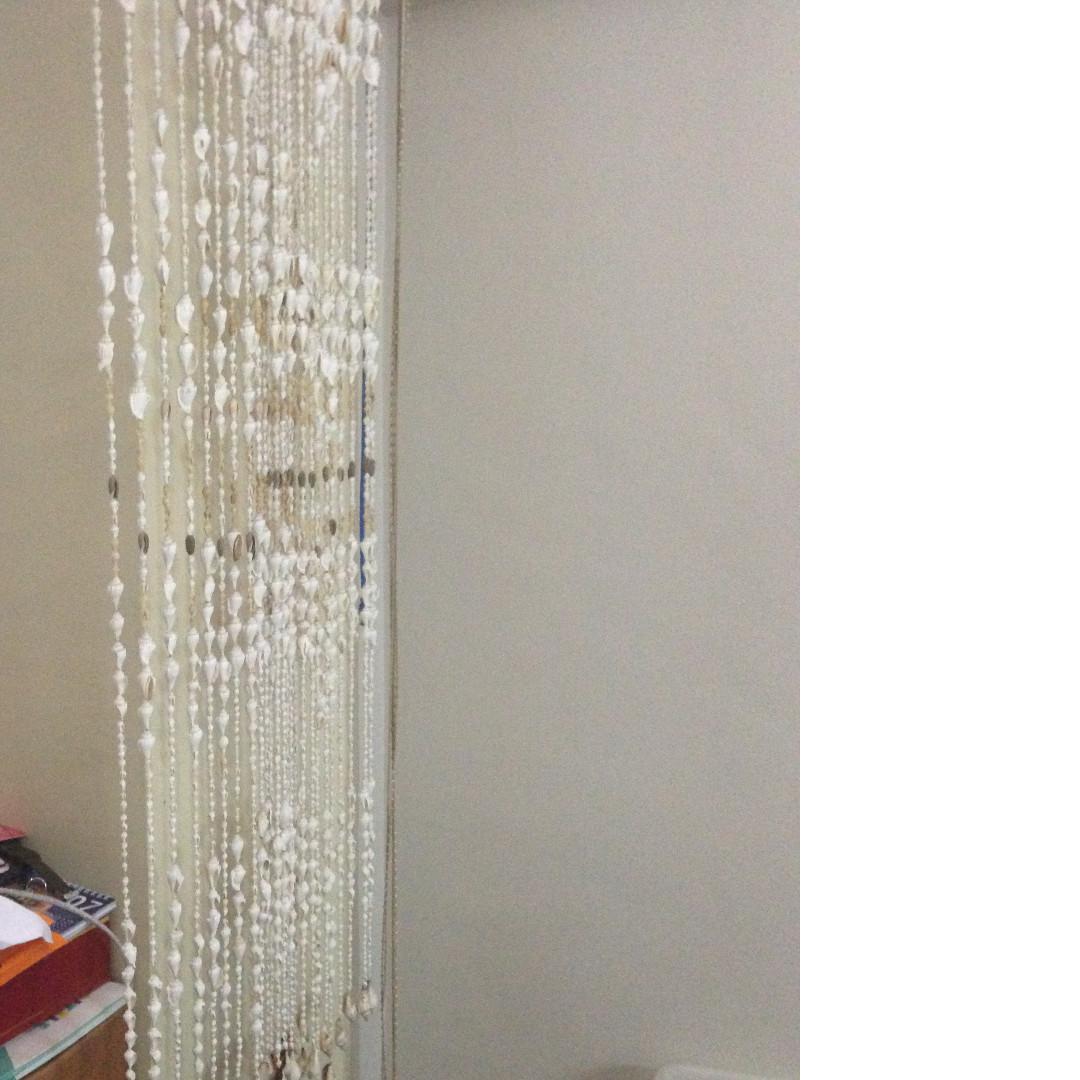 Sea Shells Curtain Beads String Hanging seashell beach door, Furniture ...
