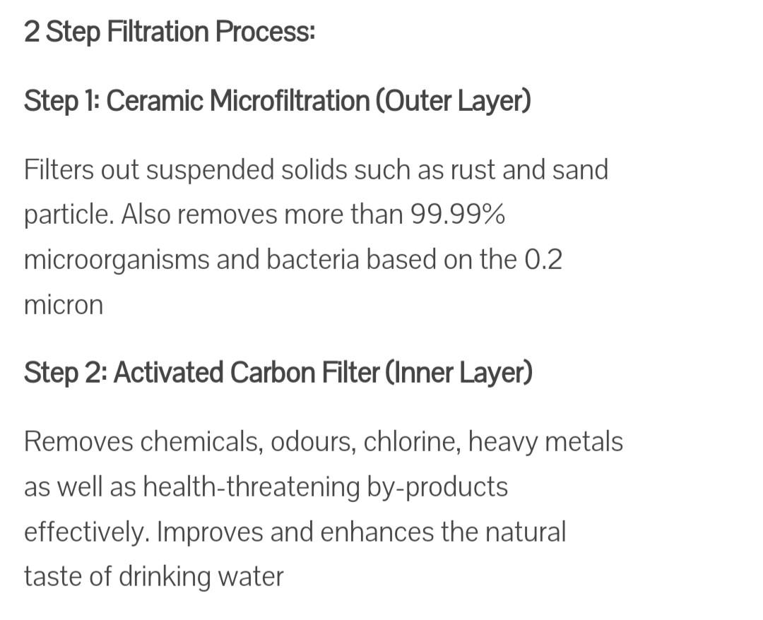 Swisspro 2stage water filter, TV & Home Appliances, Kitchen Appliances ...