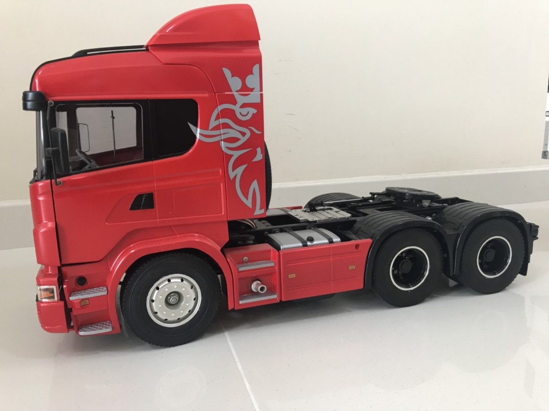 Tamiya SCANIA 620 with 40 feet 3axis trailer *without sound kit, Hobbies & Toys, Toys & Games on ...