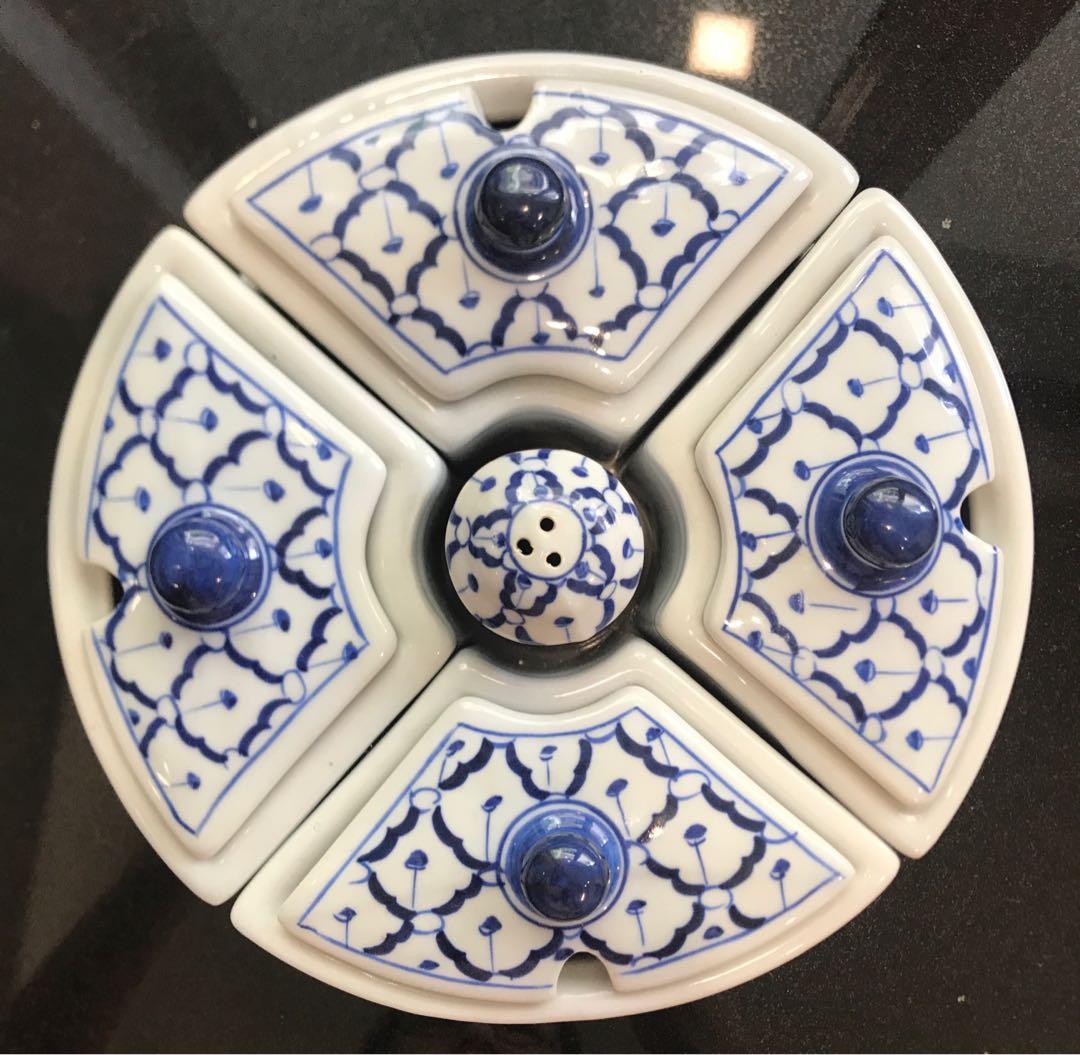 Thai Ceramic Condiments holder, Furniture & Home Living, Kitchenware ...