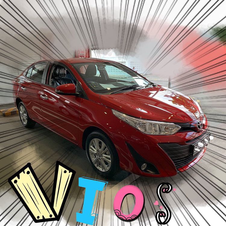 Toyota Vios Super Red Color, Cars, Car Rental on Carousell