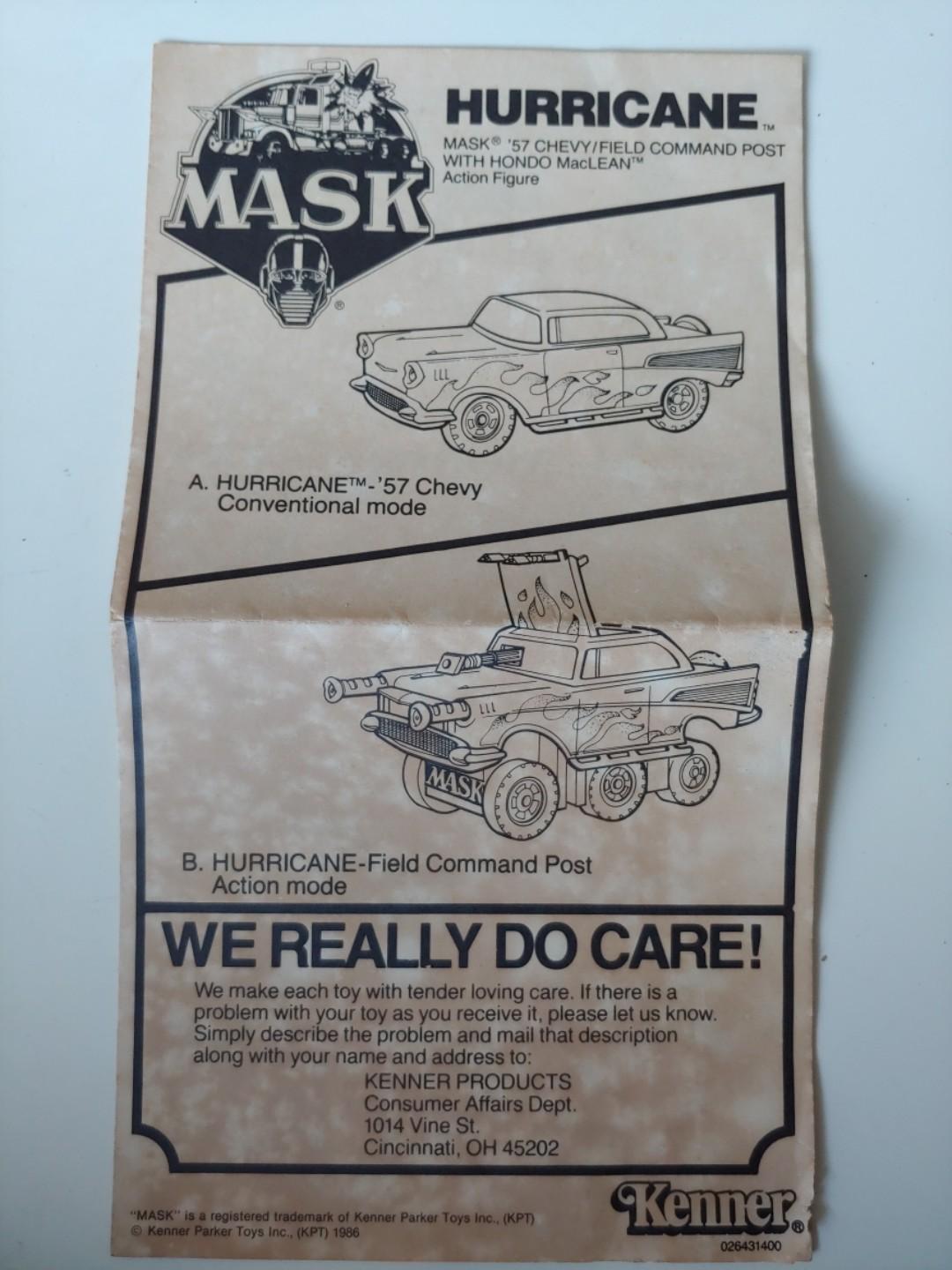 Vintage MASK Hurricane, Toys & Games, Bricks & Figurines on Carousell