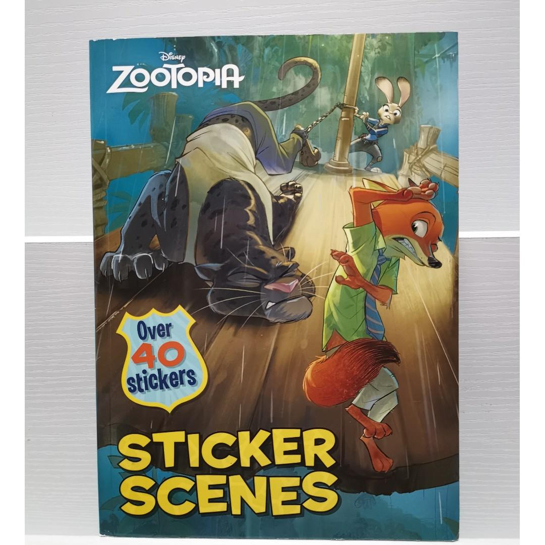 Zootopia Sticker Book, Hobbies & Toys, Books & Magazines, Children's ...
