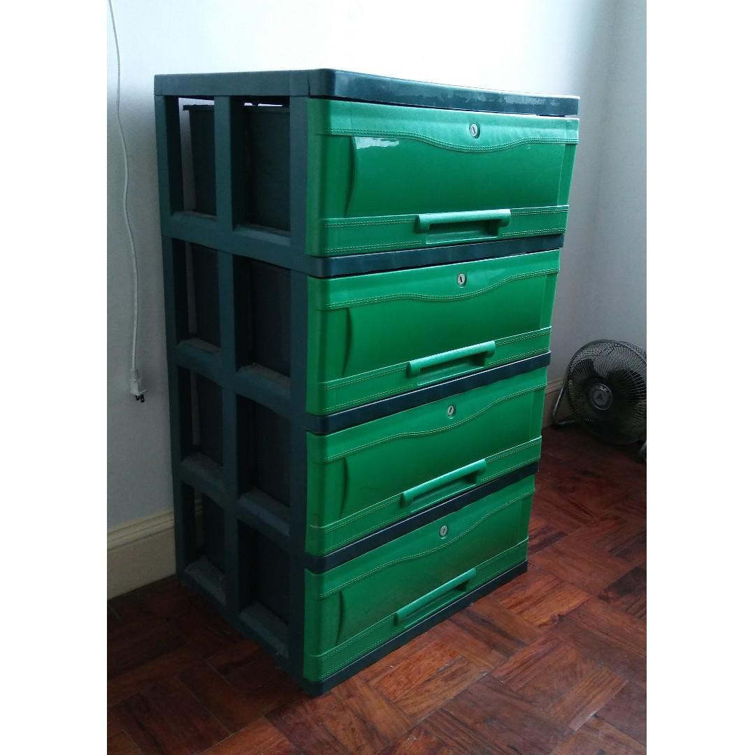 4 Drawer Plastic Cabinet, Furniture & Home Living, Furniture, Shelves ...