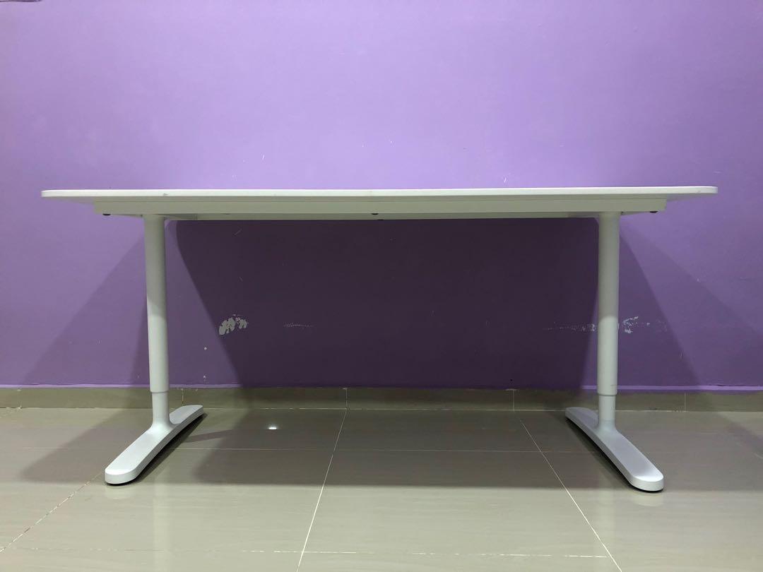 BEKANT Ikea Study Table, Furniture & Home Living, Furniture, Tables ...